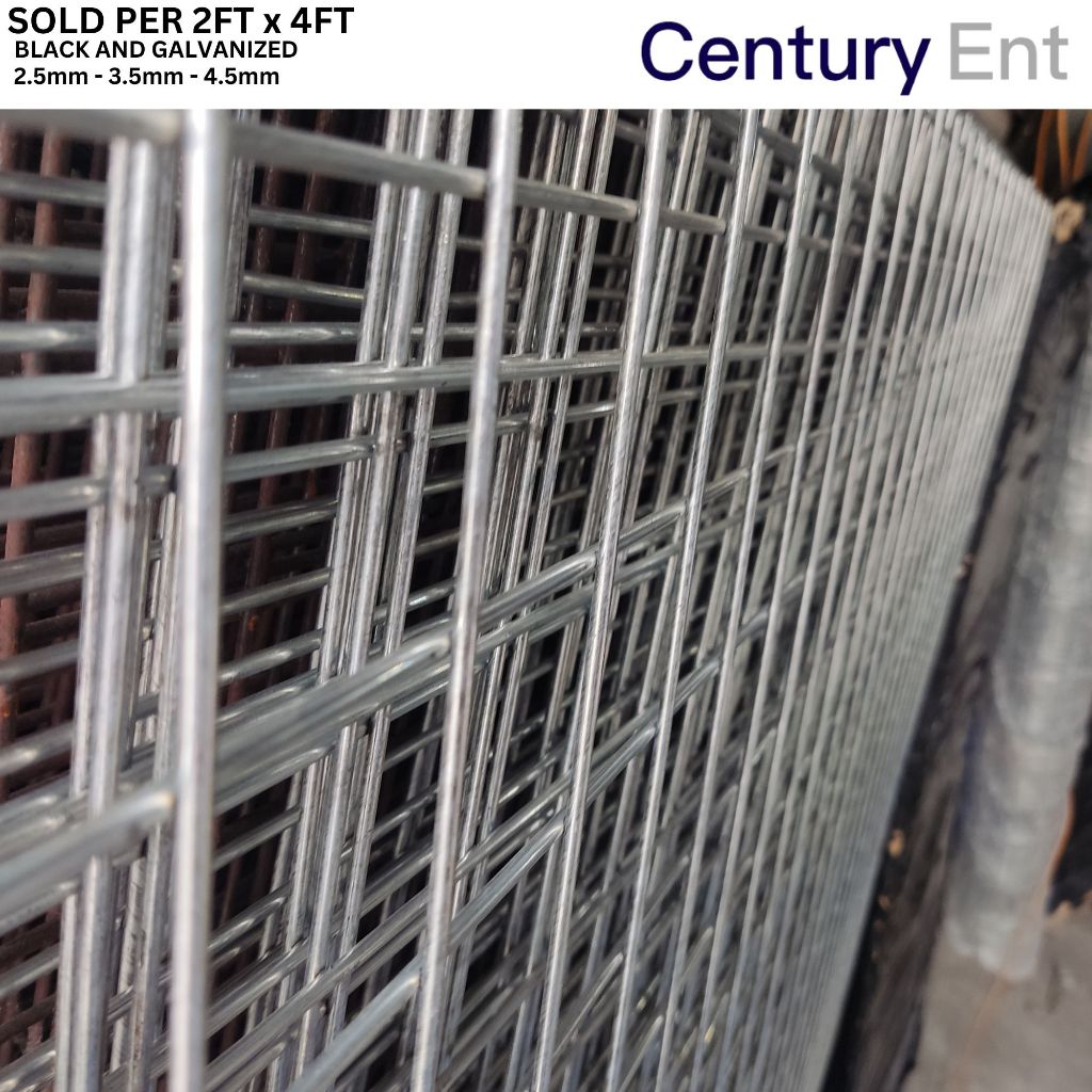 2FT x 4FT | Steel Matting Wire Mesh 2x2 Holes | Galvanized Iron • Black Iron | 3.5MM • 4.5MM ...
