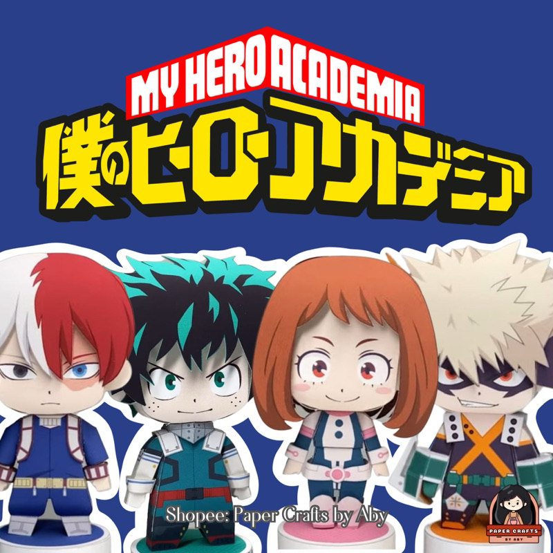 My Hero Academia Paper Craft / Paper Anime Action Figure | Shopee ...