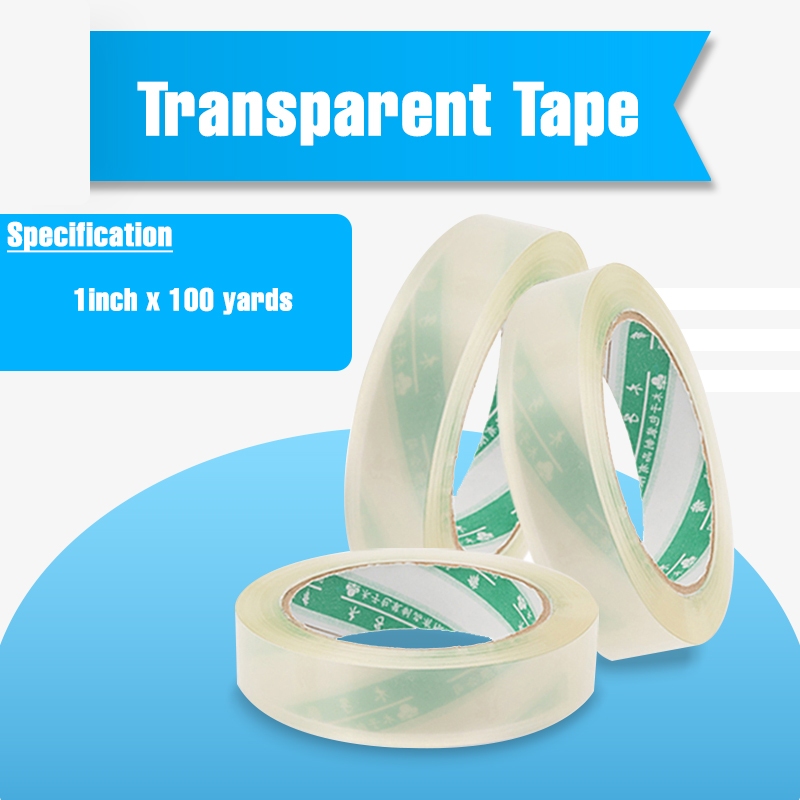 1inch Transparent Tape 24mm x 100yard | Shopee Philippines