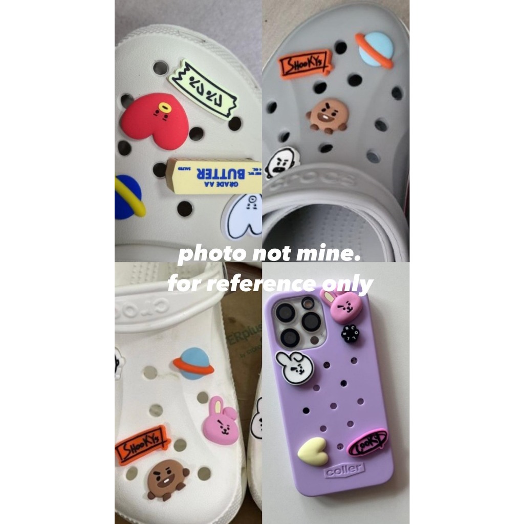 [Official] BT21 Coller Sticon set; crocs jibbitz | Shopee Philippines