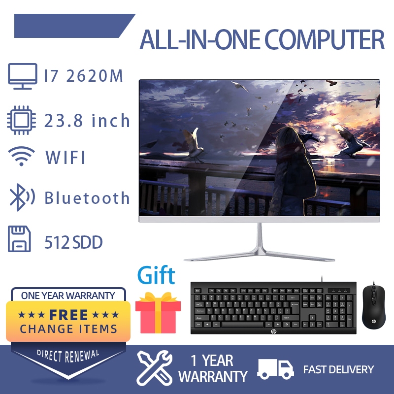 ASUS All In One PC Desktop Computer Set 23.8inch Display With Intel ...
