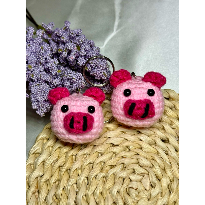 Pig crochet keychain | KozyKraft | Shopee Philippines