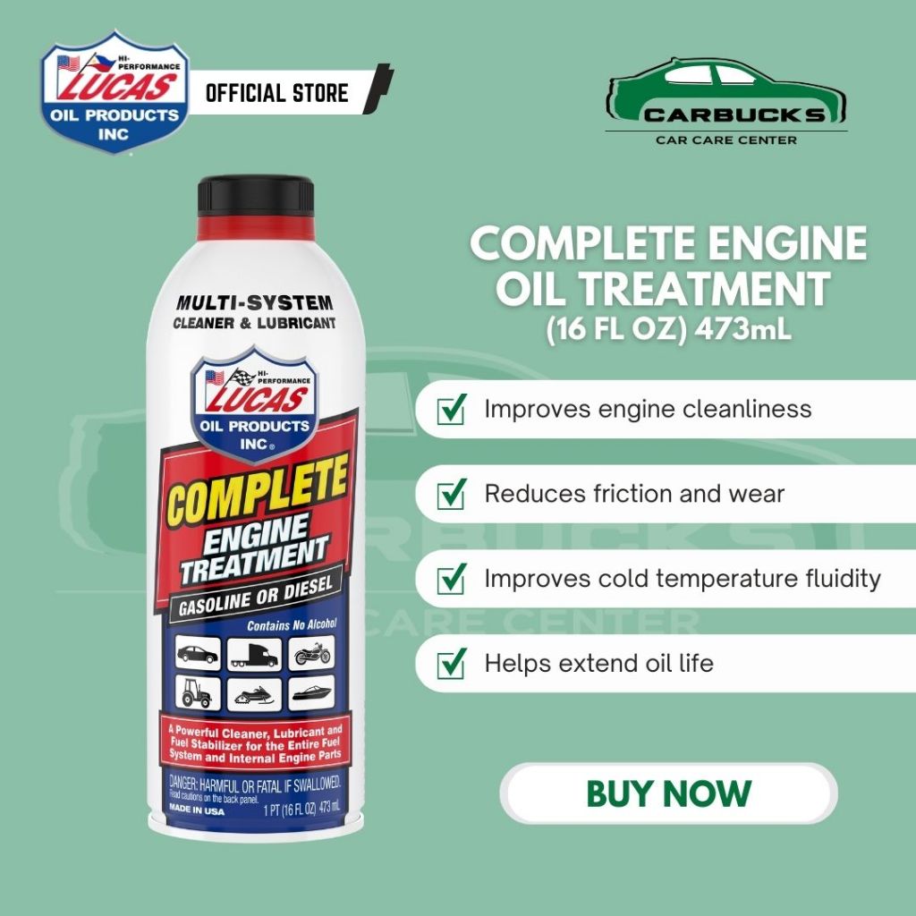 [10016] Lucas Complete Engine Oil Treatment | Shopee Philippines