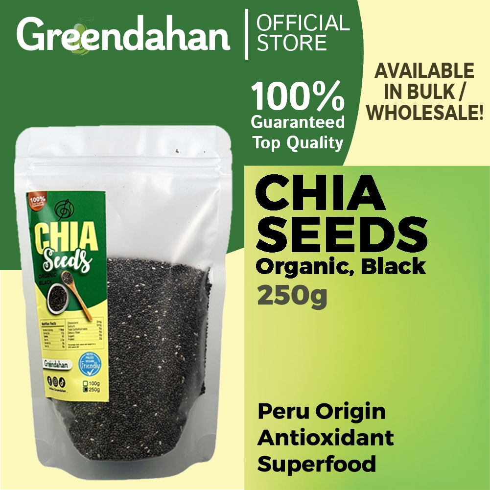 GREENDAHAN / Chia Seeds 250g | 500g - Organic, Mexico Origin | Shopee ...