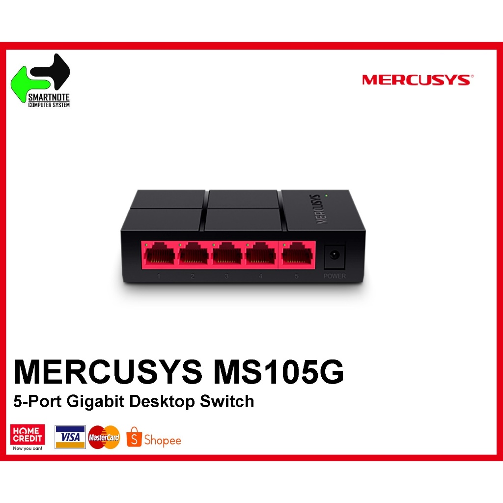 MERCUSYS MS105G 5-Port Gigabit Desktop Switch | Shopee Philippines