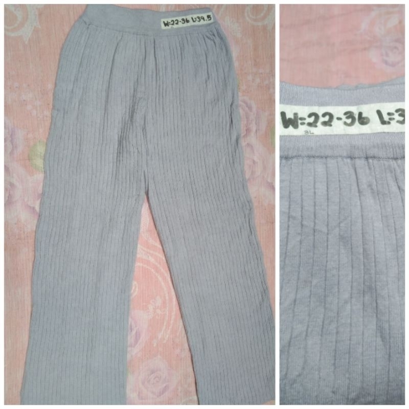 Wideleg Pants (Garterized) | Shopee Philippines