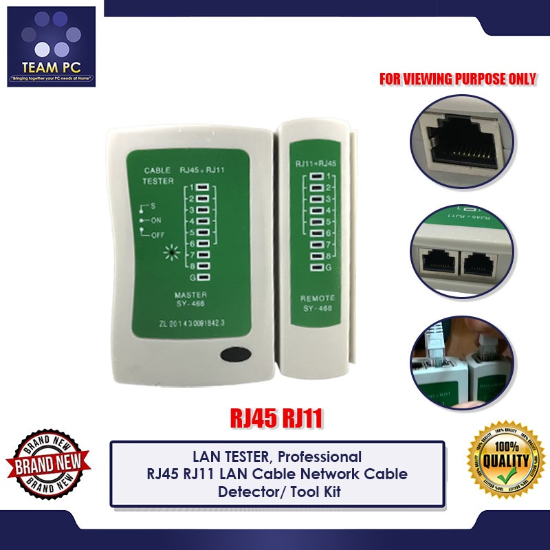 Lan Tester Professional Rj45 Rj11 Lan Cable Network Cable Detector Tool Kit Shopee Philippines