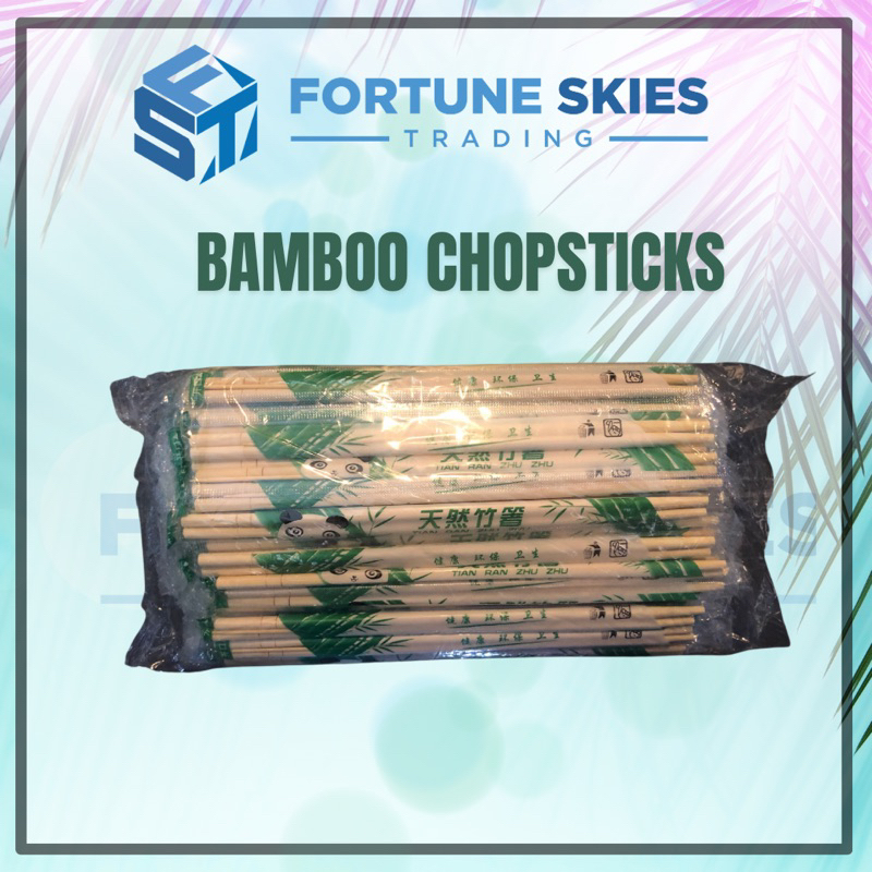 Bamboo Chopstics (100 pc/pack) | Shopee Philippines