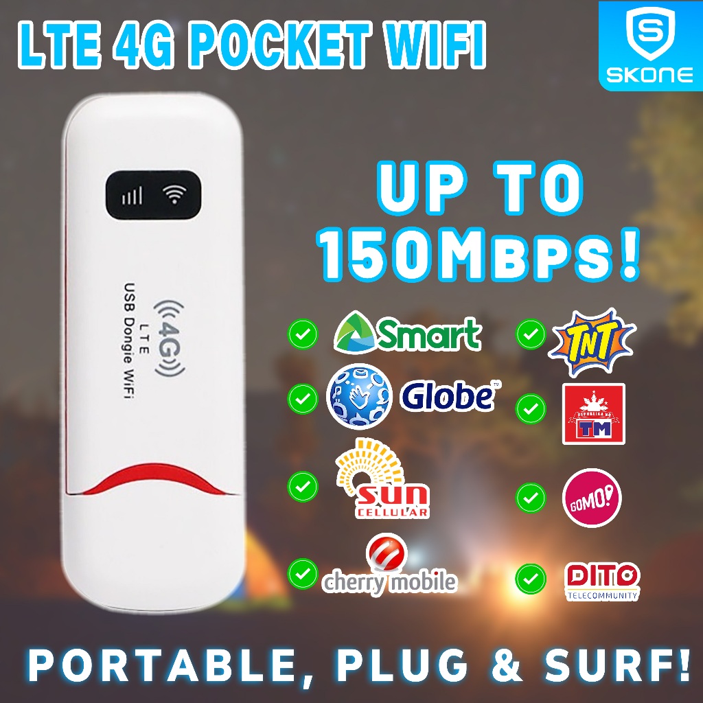 Wireless 4G LTE WiFi Router Modem Universal SIM Card 150Mbps USB Mini Pocket WiFi Hotspot Unlock ...