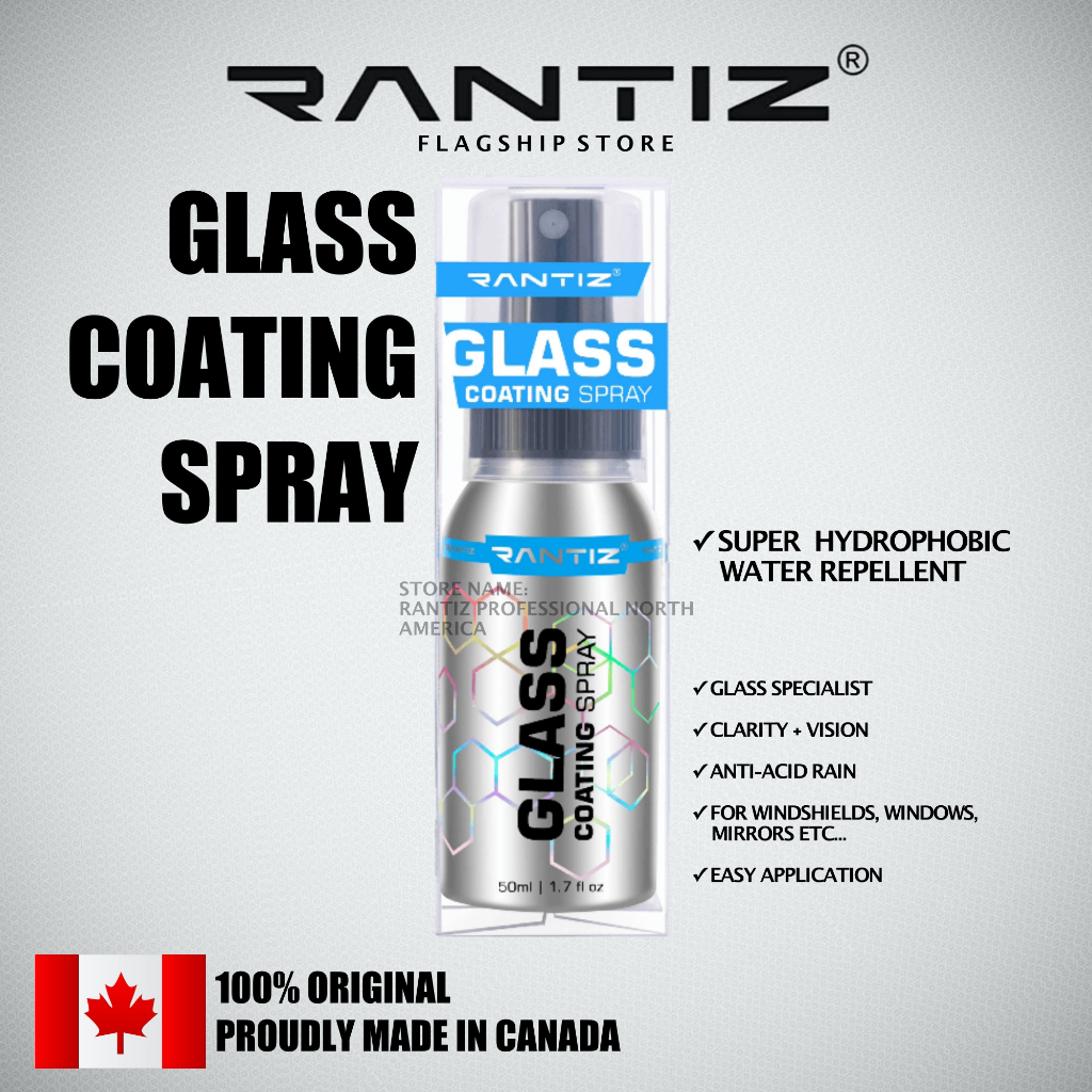 ORIGINAL RANTIZ GLASS COATING CERAMIC SUPER HYDROPHOBIC WATER REPELLENT ...