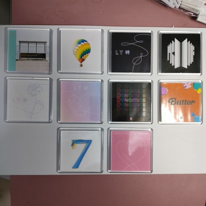 Fanmade BTS Discography Acrylic Ref Magnet | Shopee Philippines