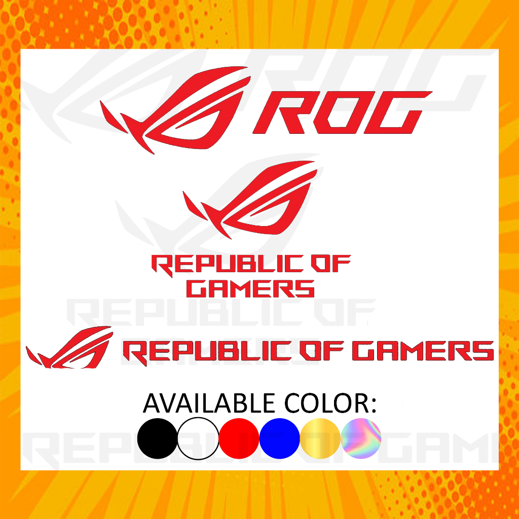 ROG Trending Cut out Fashion Design Automobile Vinyl Stickers for Cars ...