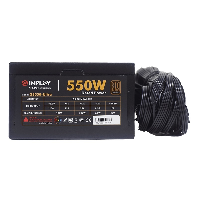 Inplay Gs-Series 450W 550W 650W 750W Atx RGB Power Supply COMPUTER ...