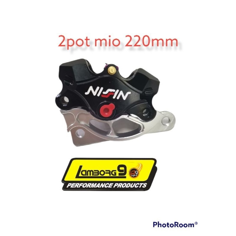 CNC nissin 2 pot brake caliper set for mio/m3/w125/xrm125/aerox ...