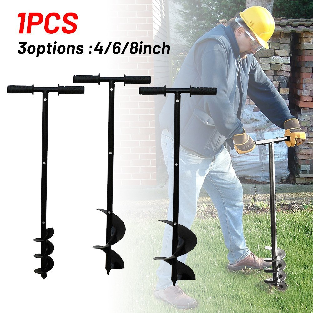 Manual Hand Drill Digger Earth Auger 60cm/85cm Post Hole Hand Drill Bit ...