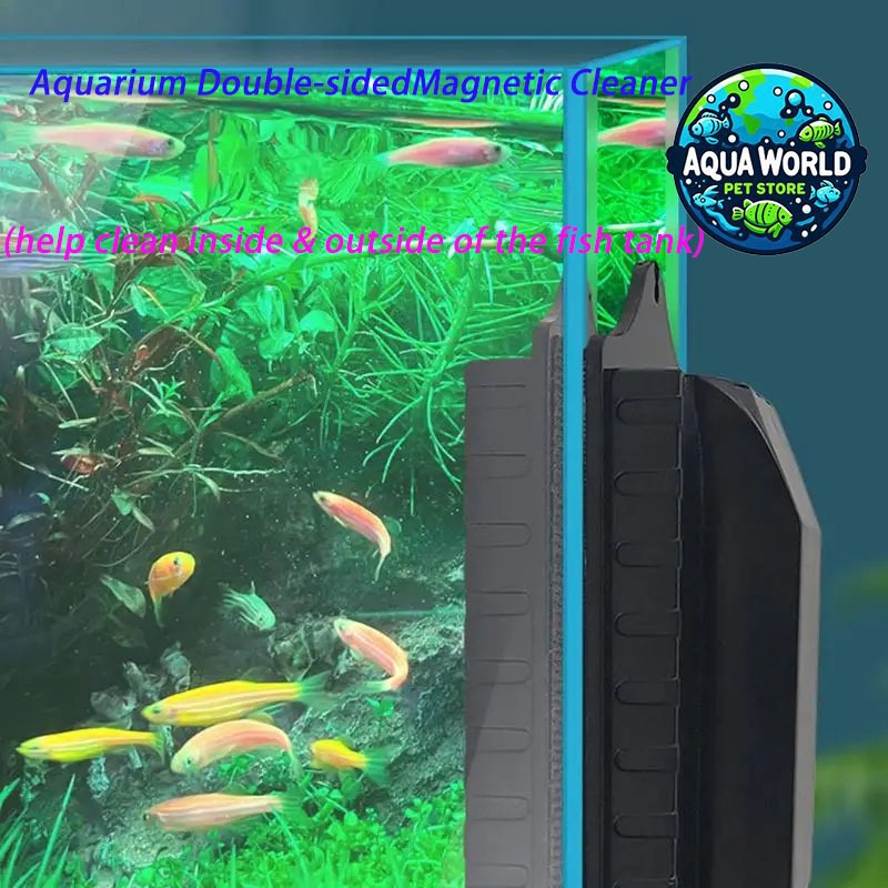 Magnetic Fish Tank Cleaner Aquarium Tank Brushes Floating Clean Glass ...