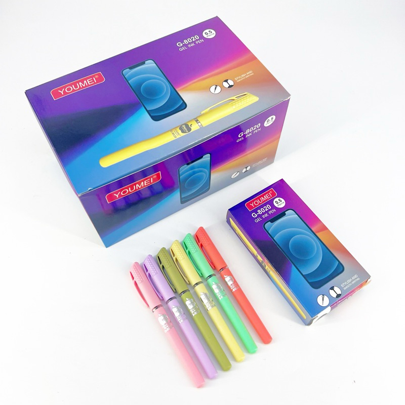 WISDOM G-8020 IPEN GEL PEN 12pcs 0.5MM BLACK INK school supplies ...