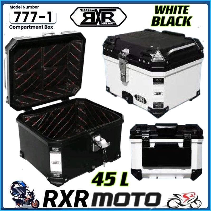 Compartment Box Helmet Box TOP BOX With Back Cushion For Motorcycle 45 ...