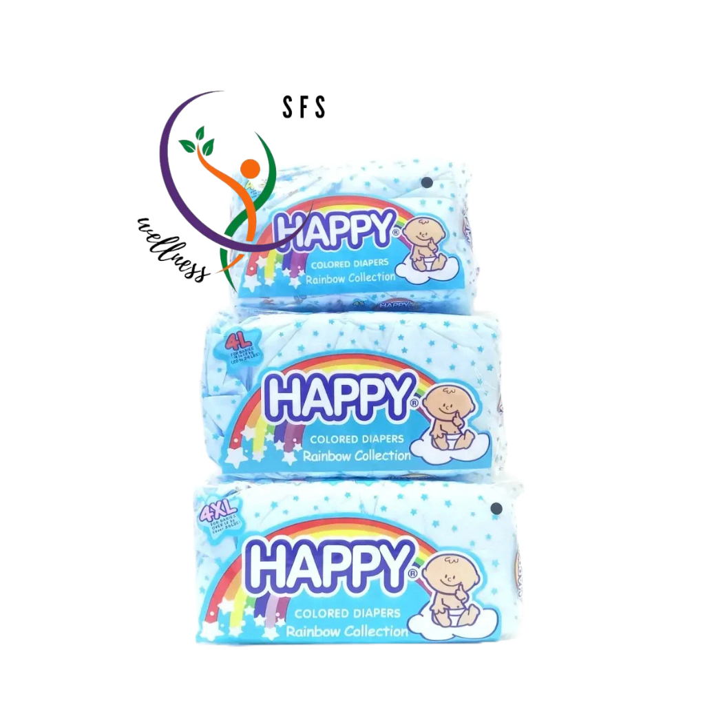 Happy Colored Diapers Blue 4s | Shopee Philippines