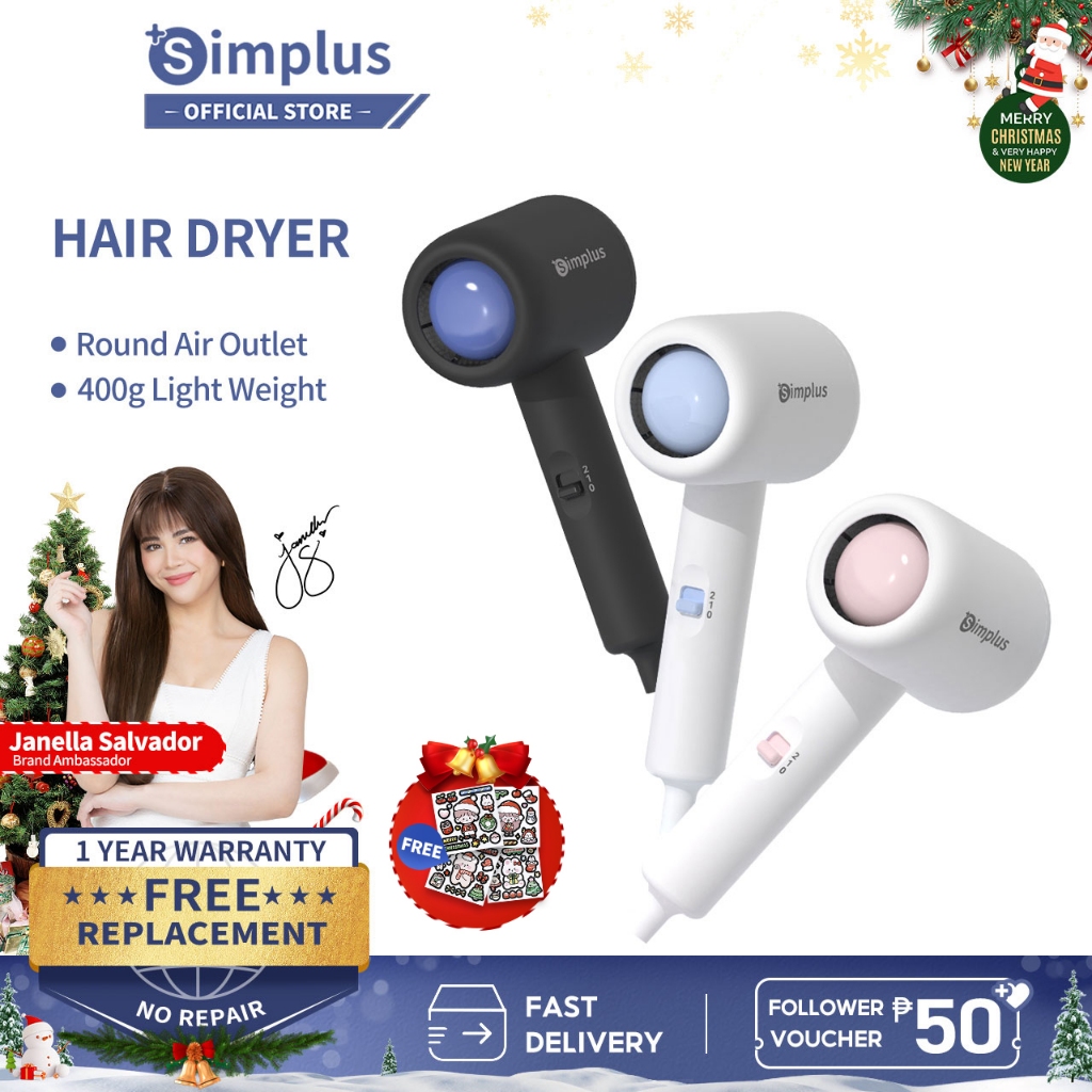 Simplus Hair Dryer Quick Dry Strong Power Ultra Quiet | Shopee Philippines