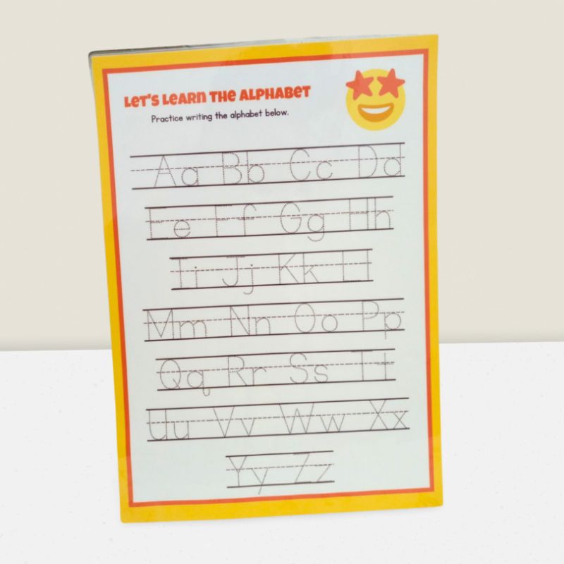 reusable tracing Alphabet and lines back to back laminated A4 free 1 ...