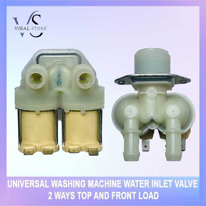 Universal Washing Machine Water Inlet Valve 2 Ways Top and Front Load ...
