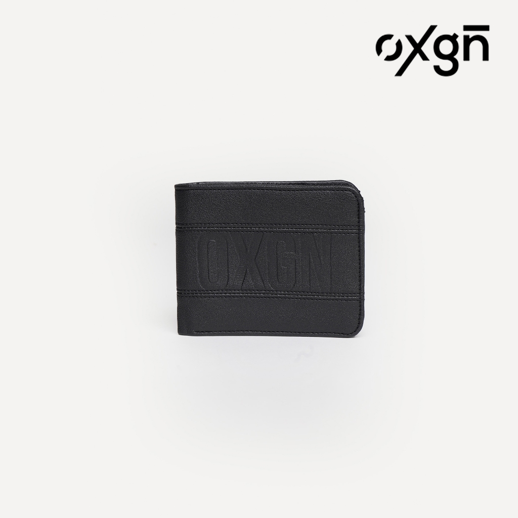 OXGN Bi-Fold Wallet For Men And Women (Black/Chocolate Brown) | Shopee ...