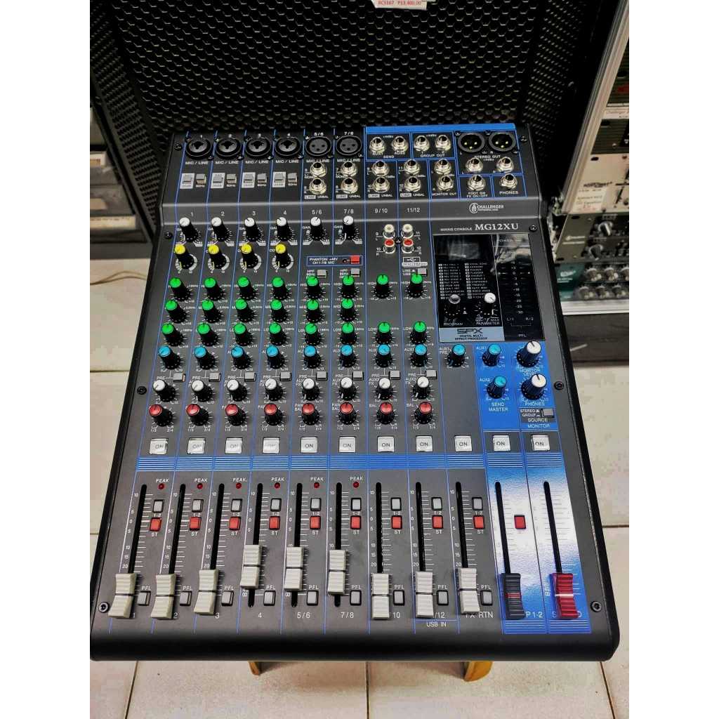 Challenger MG12XU Mixer 12 channels Mixer | Shopee Philippines