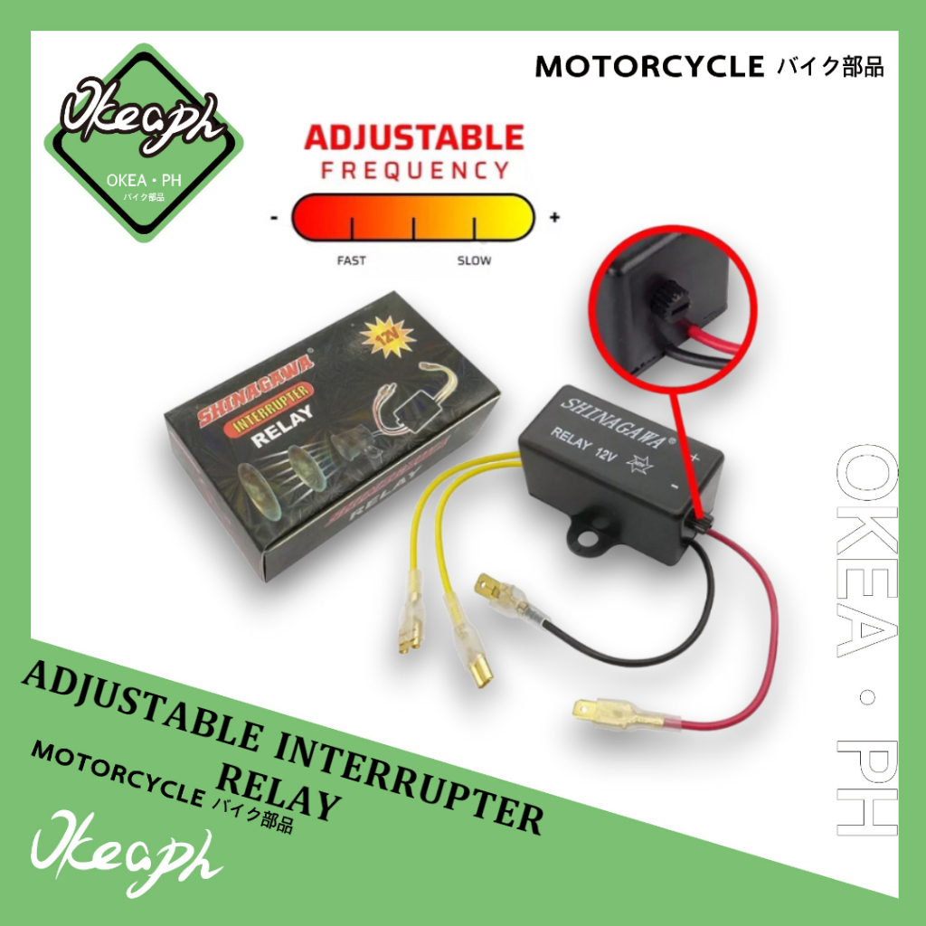 OKEA Motorcycle Interrupter Relay Adjustable | Shopee Philippines