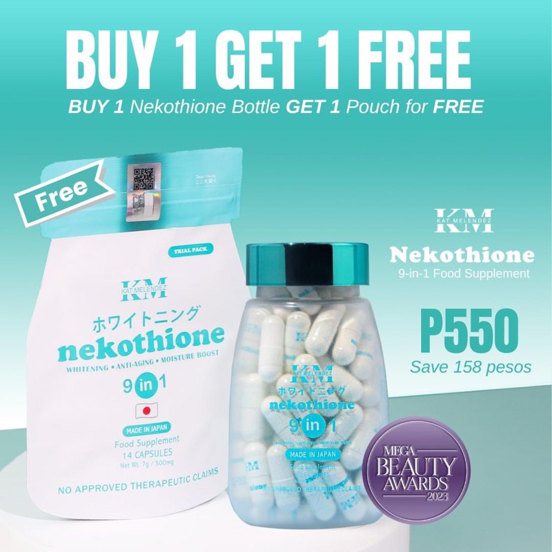 Nekothione 9 in 1 Glutathione By Kath Melendez Beauty Supplements ...