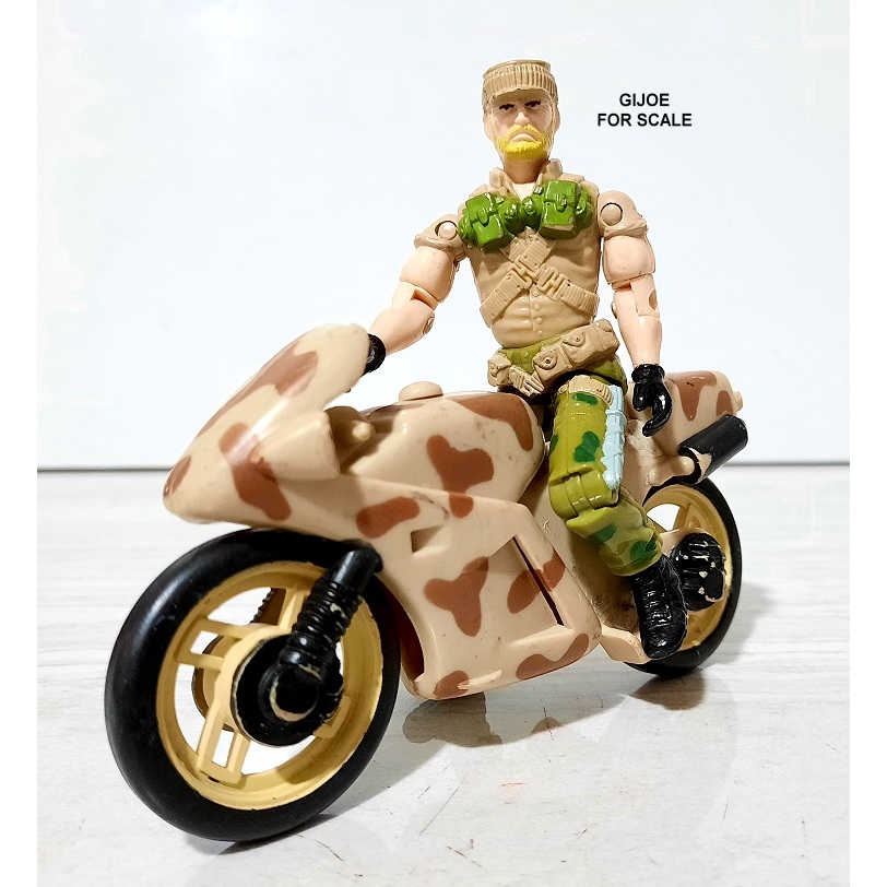 Lanard THE CORPS Vintage GIJoe GI Joe scale motorcycle bike action ...
