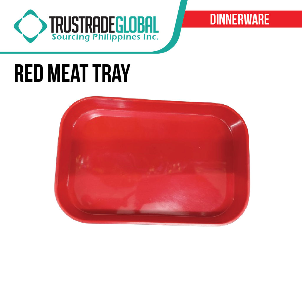 Red Stackable Melamine Samgyupsal Meat Tray Red color | Shopee Philippines
