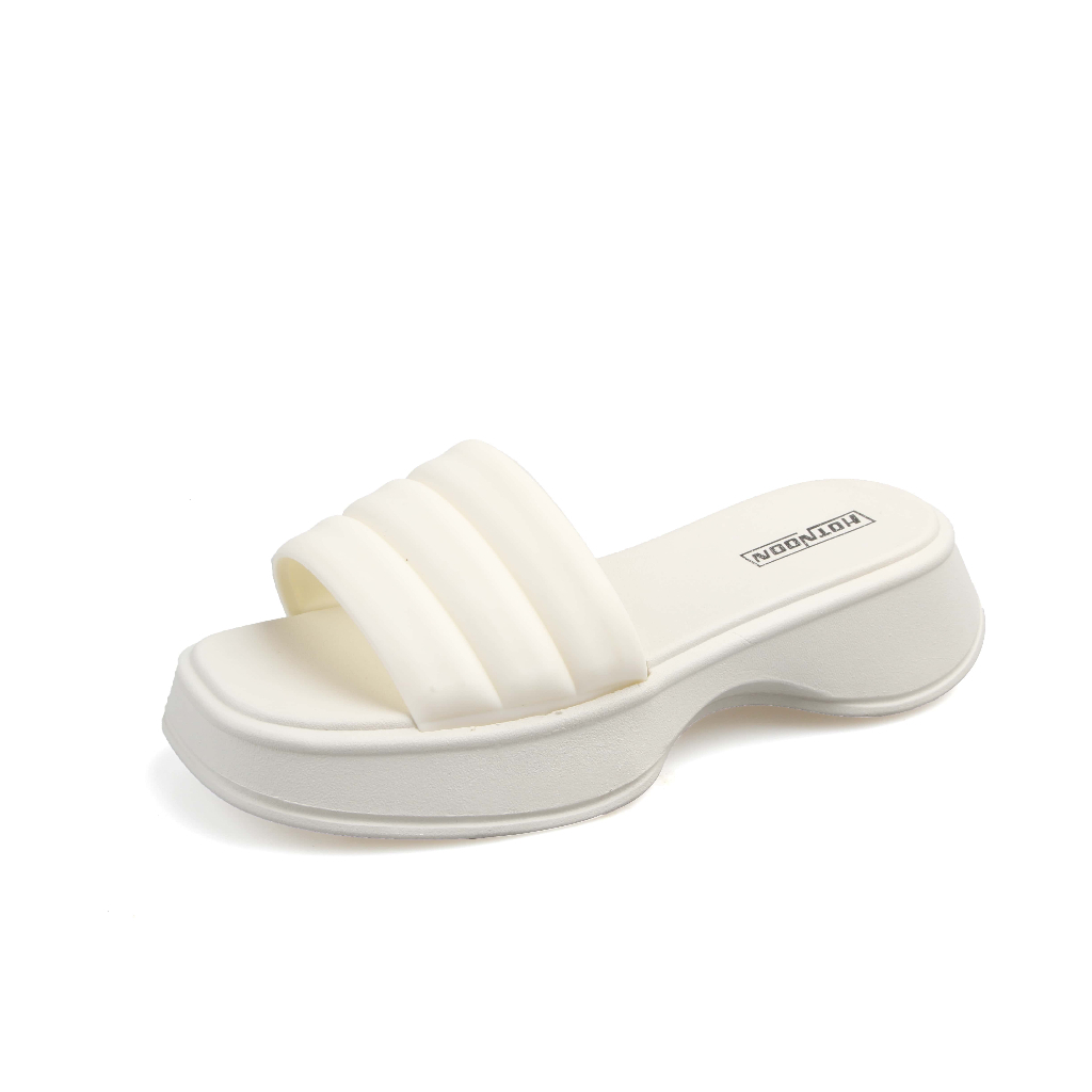 2inches Thick Sole Casual Rubber Slipper One-Strap Slide Sandals for ...