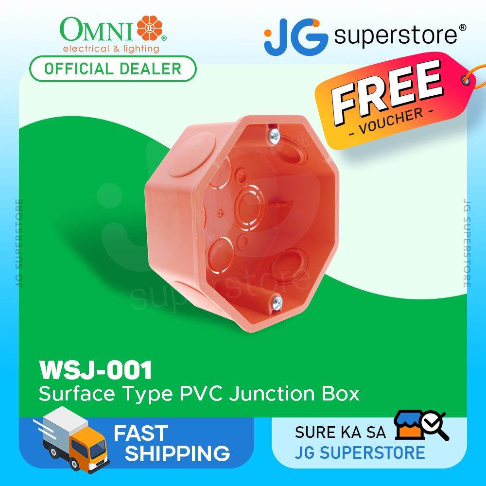 [CLEARANCE] OMNI Surface Type PVC Junction Box Fire Retardant with ...
