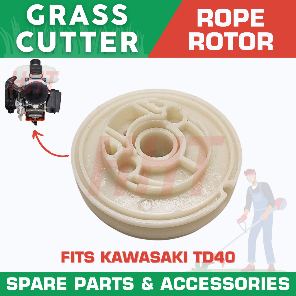 Kawasaki TD40 Rope Rotor 2 Stroke Grass Cutter Accessories Parts TD40 ...