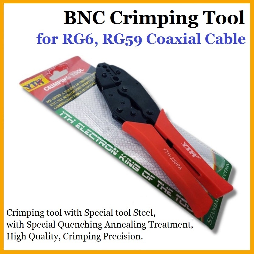[for CCTV] BNC Connector Crimping tool for BNC RG6 (5C) and RG59 (4C ...