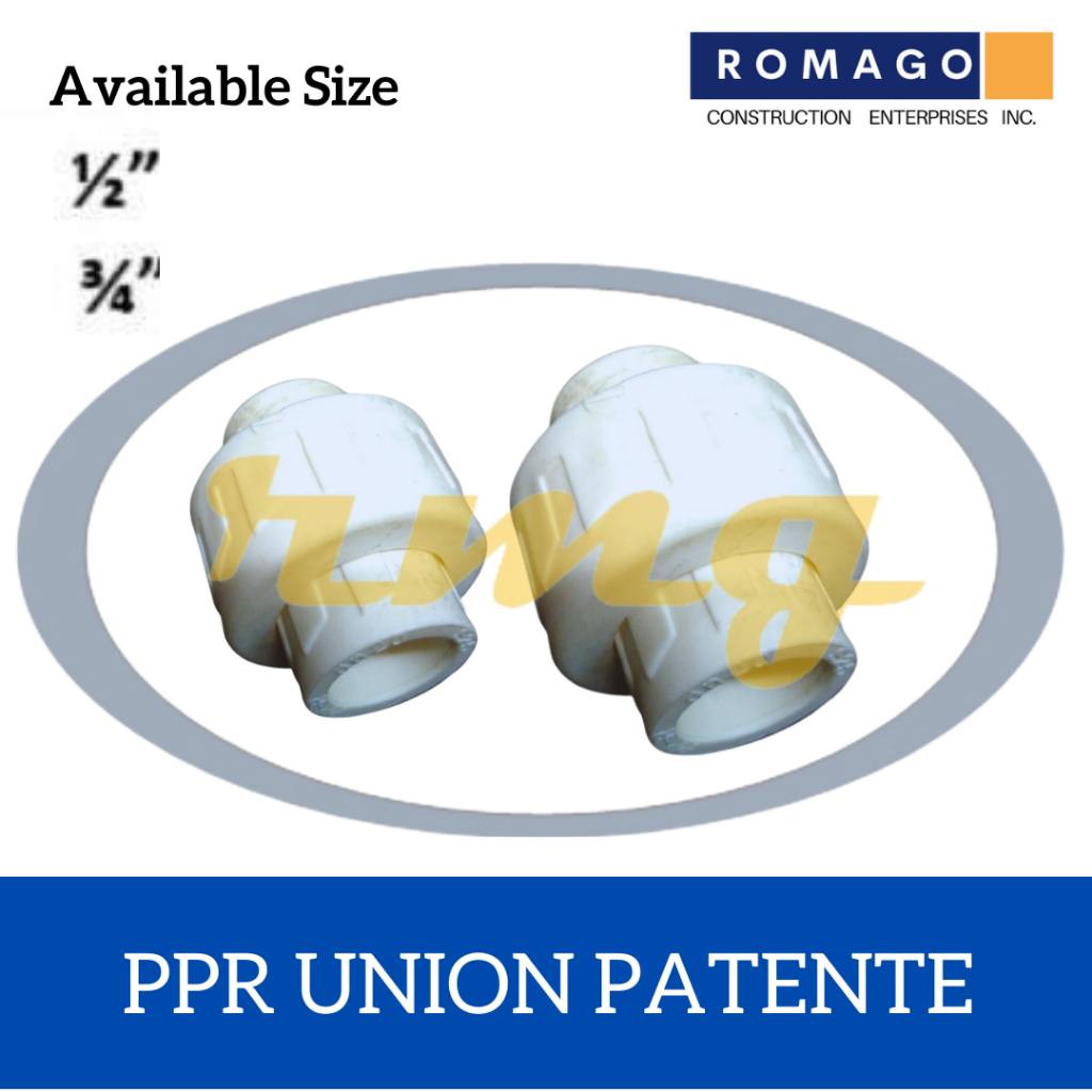 PPR UNION PATENTE Available sizes: 1/2", 3/4" | Shopee Philippines