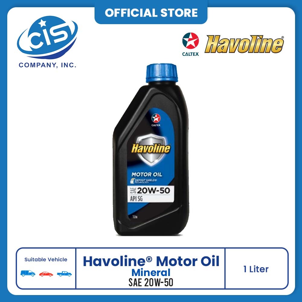 Havoline® Motor Oil SAE 20W-50 Mineral Oil 1 Liter | Shopee Philippines
