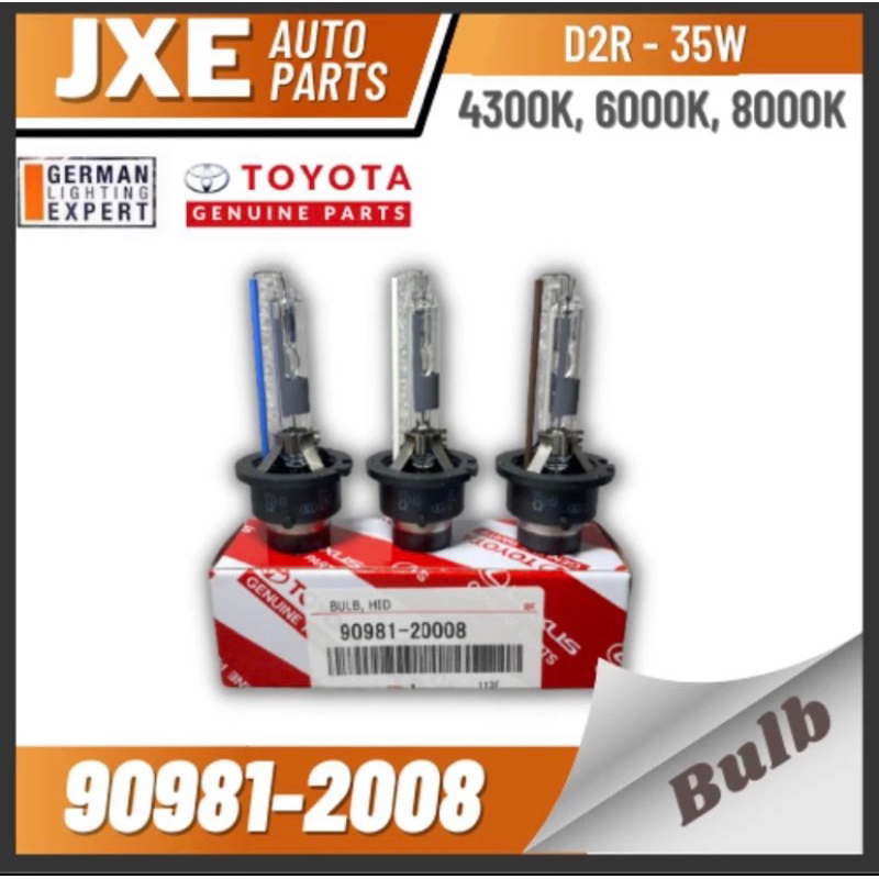 2PCS D2R 35W Headlight HID Bulb for D-MAX, FORTUNER (90981-20008 ...