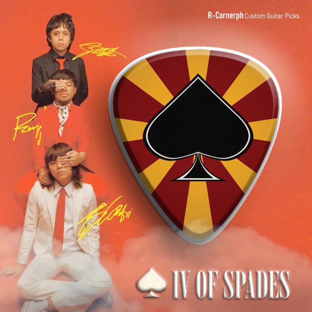 𝗜𝗩 𝗢𝗙 𝗦𝗣𝗔𝗗𝗘𝗦 𝗕𝗔𝗡𝗗 Customized Guitar Pick for Music String Acoustic Bass ...