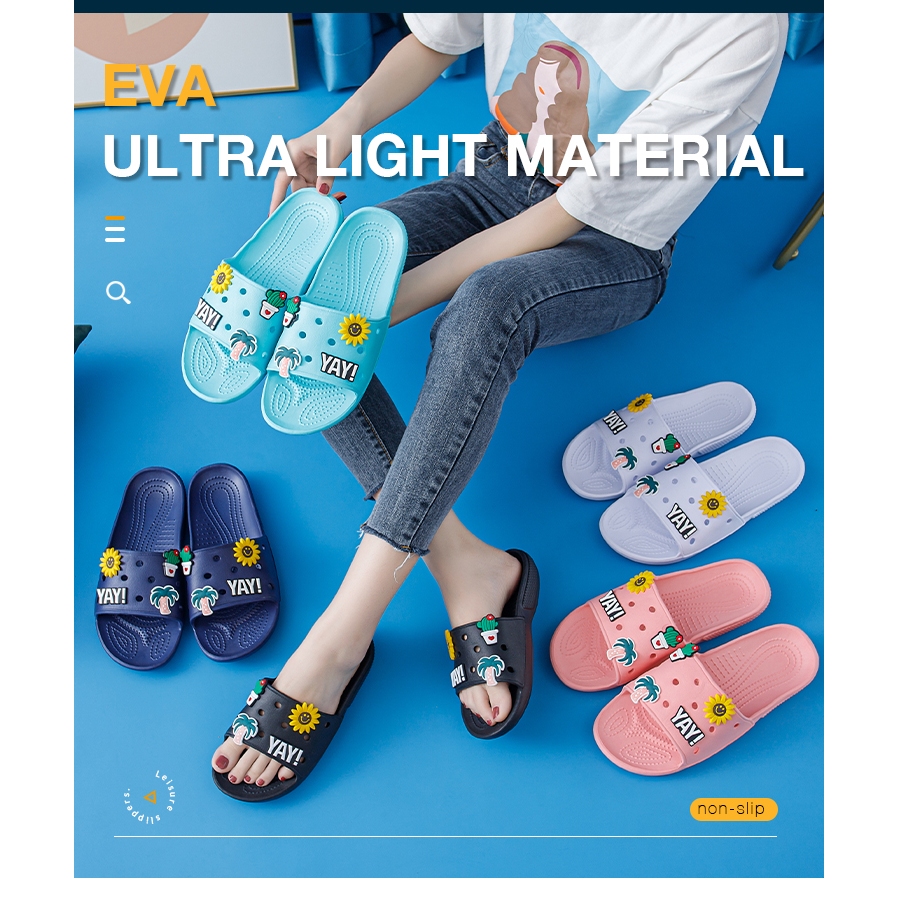 Sumer slipper one strap for women with Jibbize add one size | Shopee ...