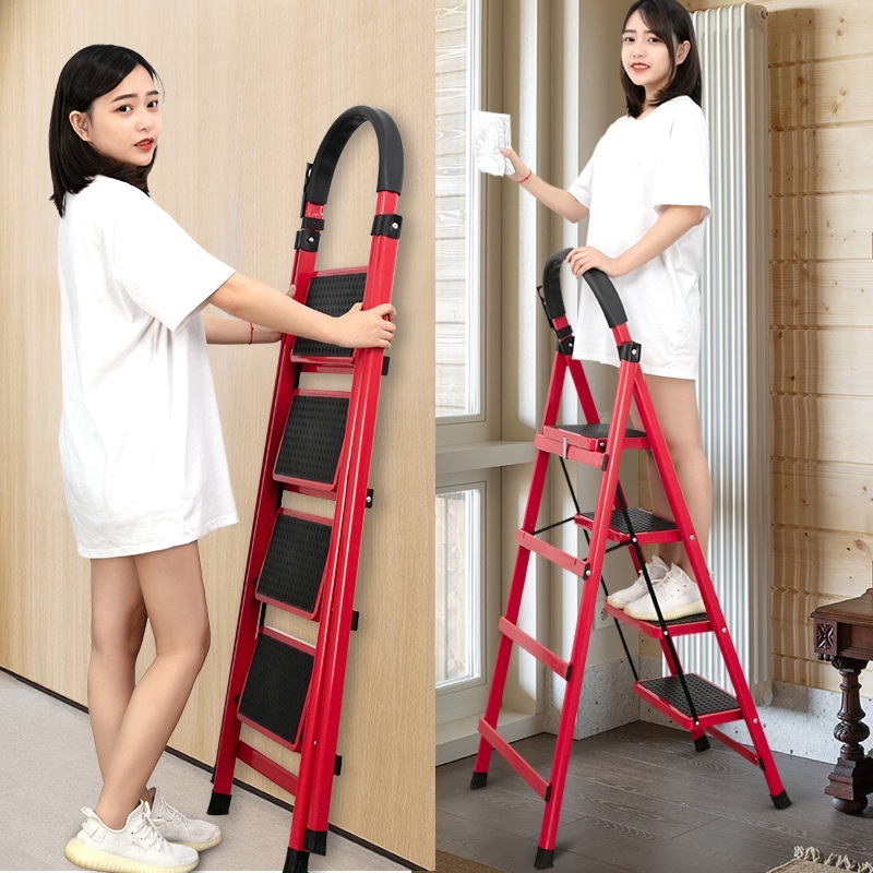 5/6 Step Ladder Foldable Aluminum heavy duty Hagdanan Folding portable ...