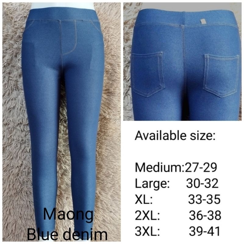 jeggings/leggings denims soft maong | Shopee Philippines