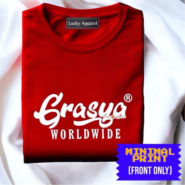 Grasya W T-shirts Printed Cotton Statement Tee Graphic Shirt Unisex ...