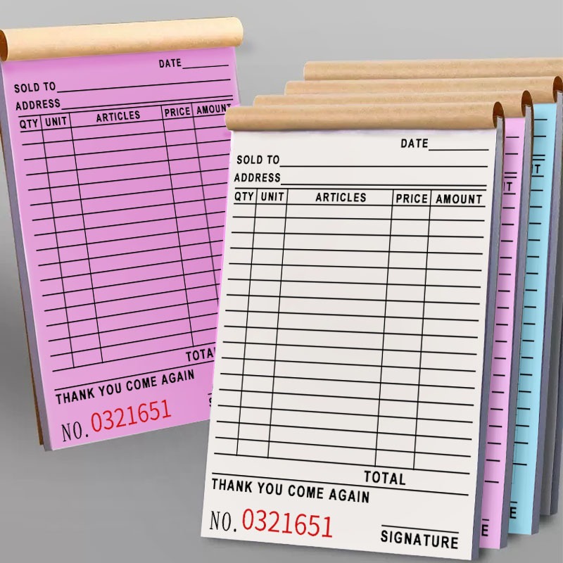 2ply/3ply Resibo Carbonization Receipt Order Receipt Carbon Paper ...