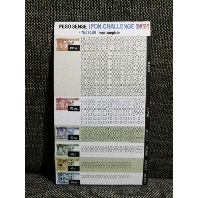 PRINTED IPON CHALLENGE (sticker paper) chart | Shopee Philippines