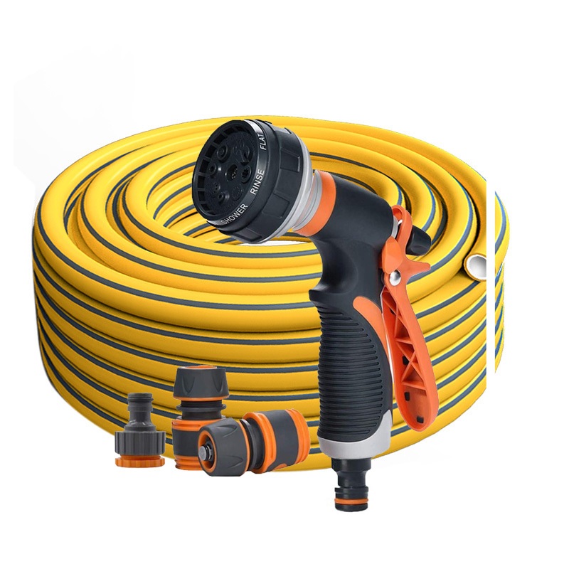 Garden irrigation water hose set kit multi-length adjustable water hose ...