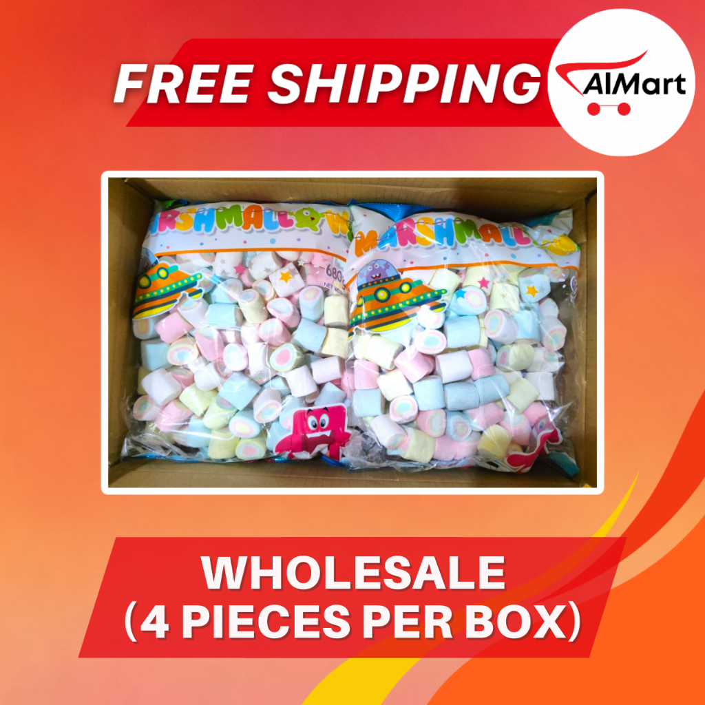 WHOLESALE! MELLO BIG COLOR MARSHMALLOWS (680 GRAMS) (4 PIECES PER BOX ...