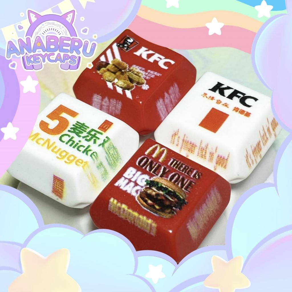 Fast Food Keycaps for keyboard | Shopee Philippines