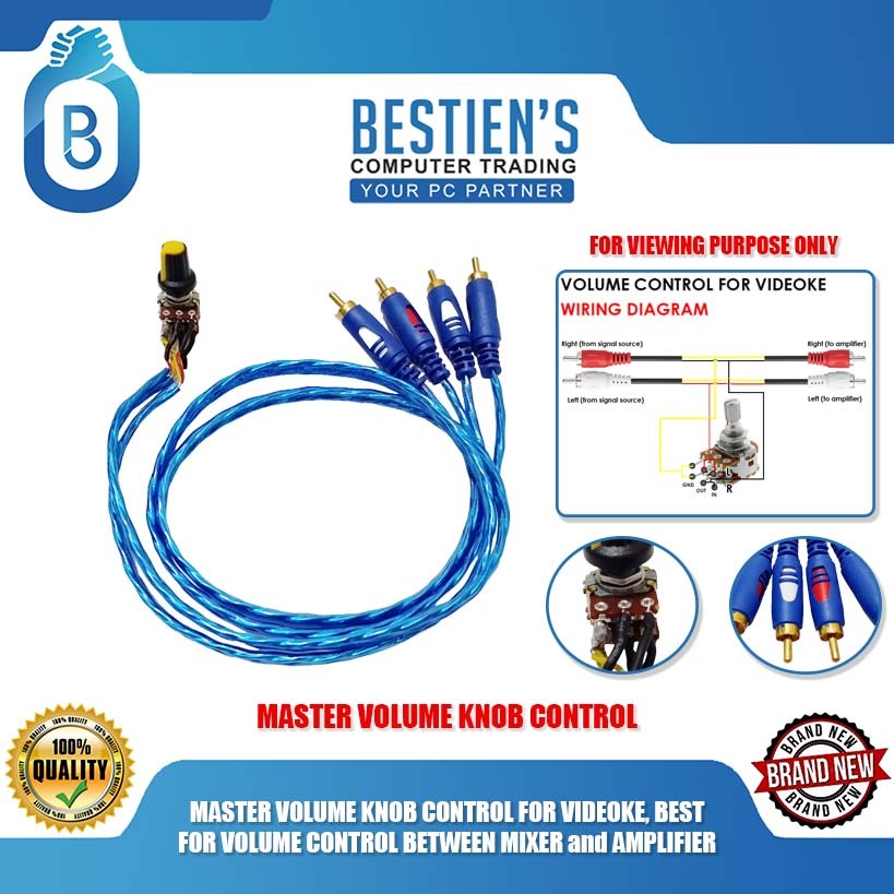 MASTER VOLUME KNOB CONTROL FOR VIDEOKE, BEST FOR VOLUME CONTROL BETWEEN ...